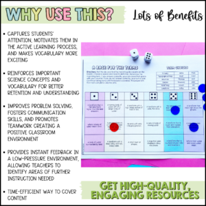 Earth's Landforms Science Vocabulary Games