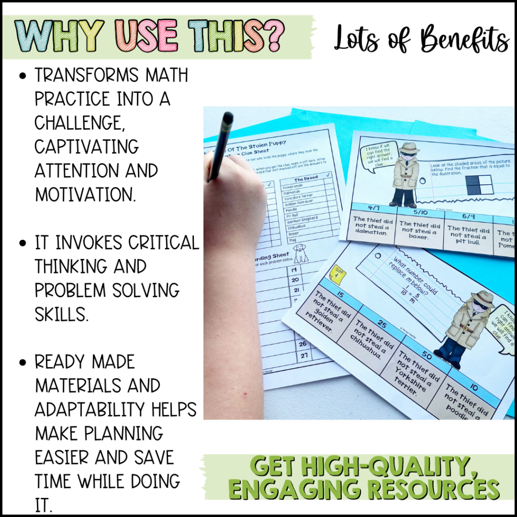Equivalent Fractions Math Mystery