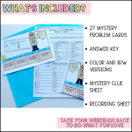 Equivalent Fractions Math Mystery