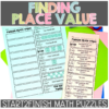 Place Value Math Puzzles - Base Ten Blocks and Words Practice