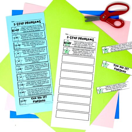 Multi-Step 2-step Word Problems Math Game and Puzzles