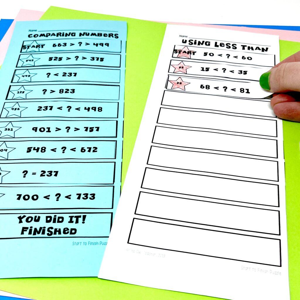 Comparing Two and Three Digit Numbers - Greater Than, Less Than