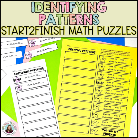 Identifying Patterns Math Puzzles and Game