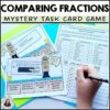 Comparing & Ordering Fractions Math Mystery