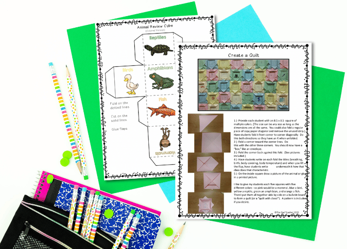 Animal Classification Quilt - The Owl Teacher