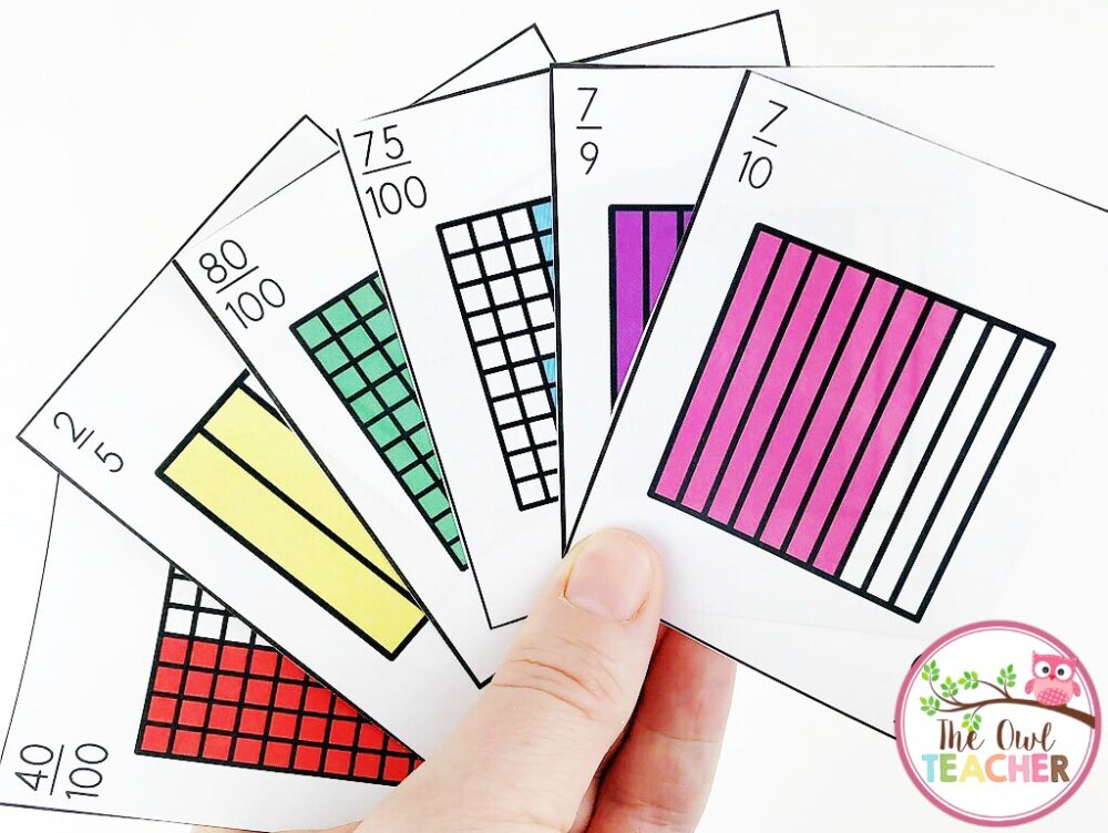 Fraction Cards - The Owl Teacher