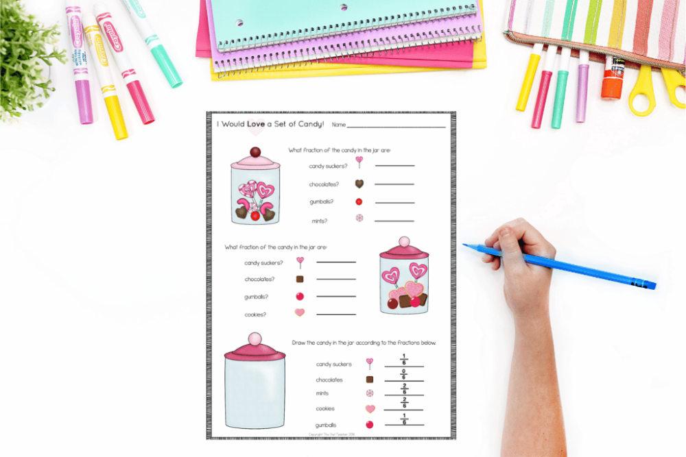 Fraction of a Set freebie - The Owl Teacher