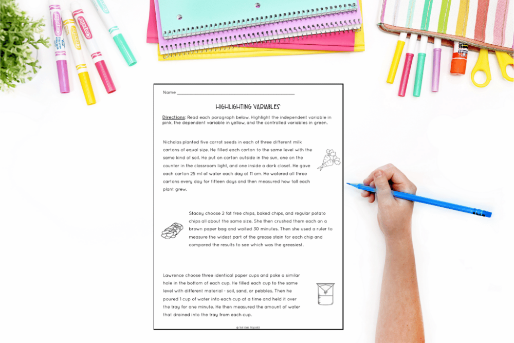 Highlighting variables - The Owl Teacher