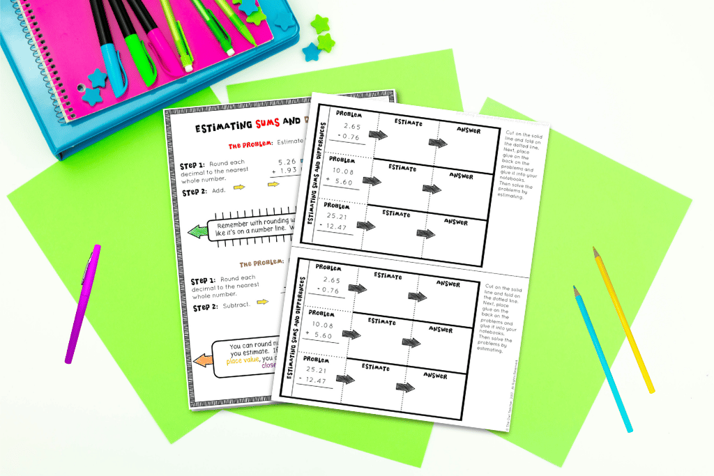 MW5 Add & Sub Decimals FREEBIE - The Owl Teacher