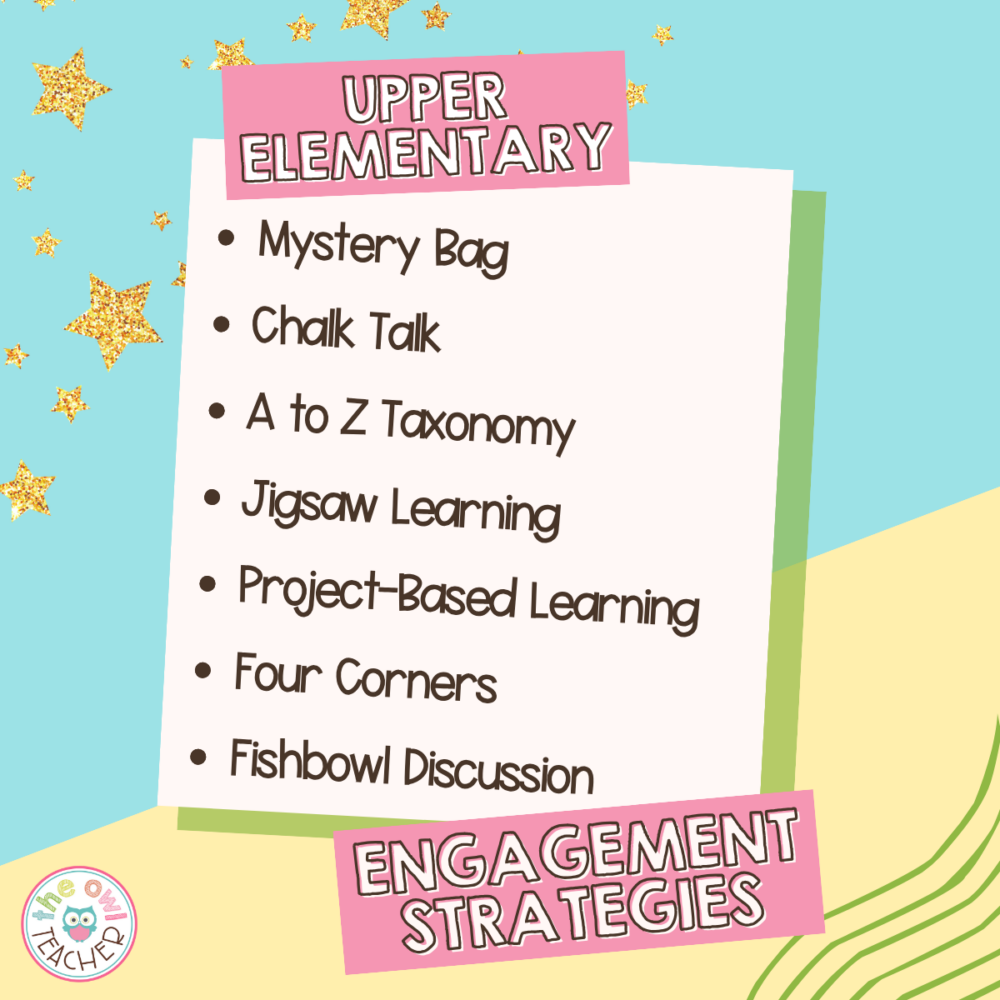 7 Ways to Captivate Classroom Engagement in Upper Elementary - The Owl ...