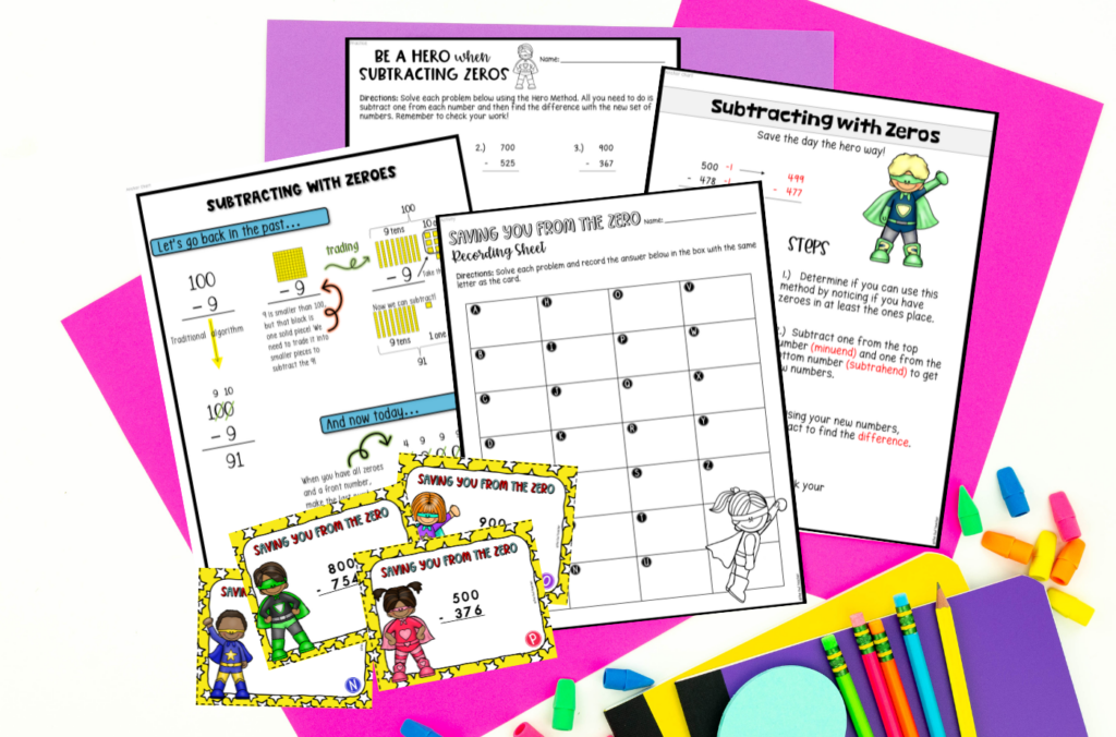 Math Workshop Full Units Upgrade ADD/SUB - The Owl Teacher