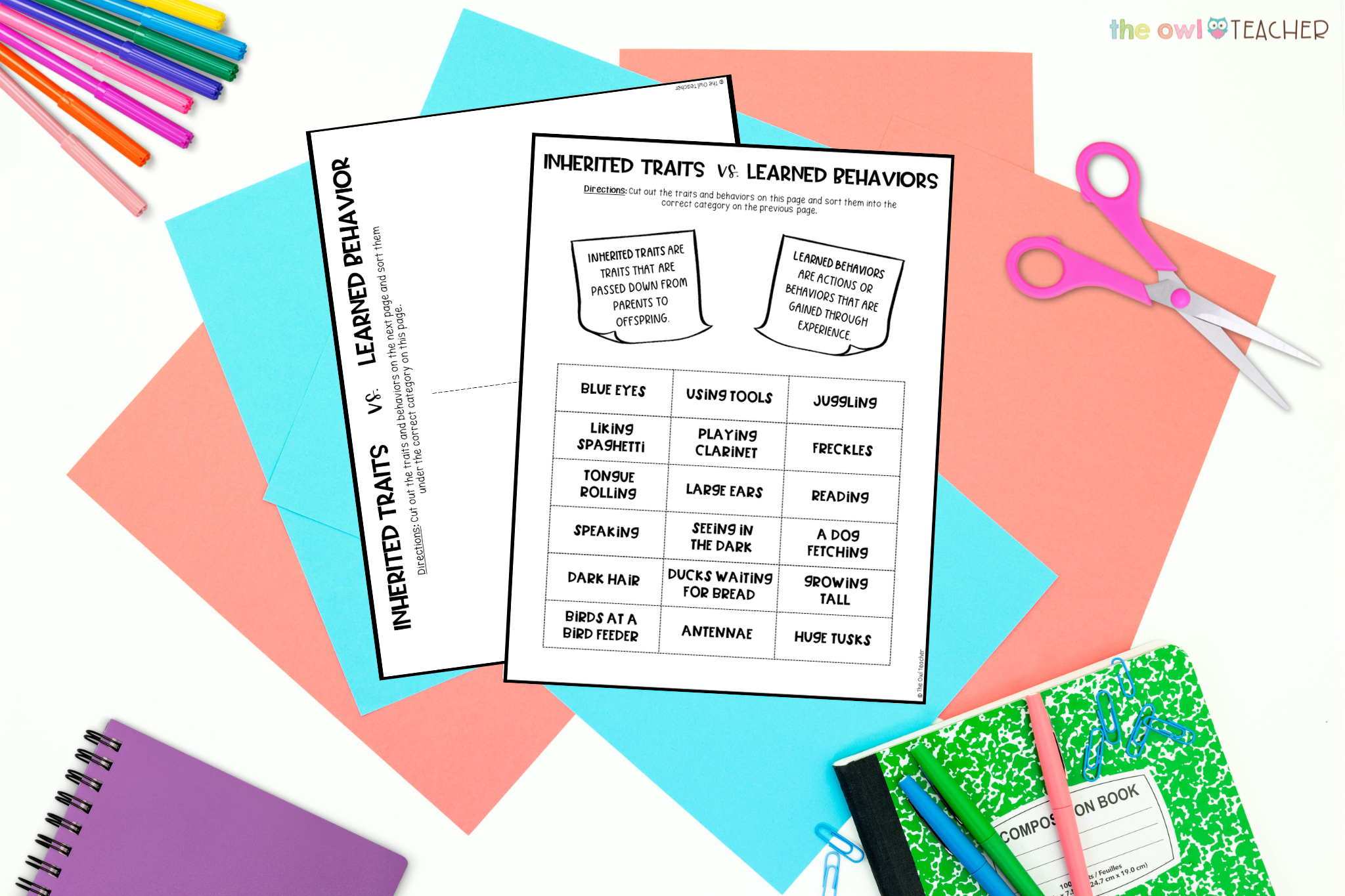 5 Dynamic Activities for Teaching Inherited Traits & Learned Behavior ...