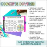 Earth's Cycles Science Vocabulary Games Centers - The Owl Teacher