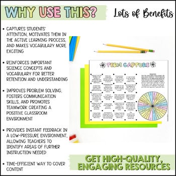 Renewable and Nonrenewable Resources Science Vocabulary Games Centers ...