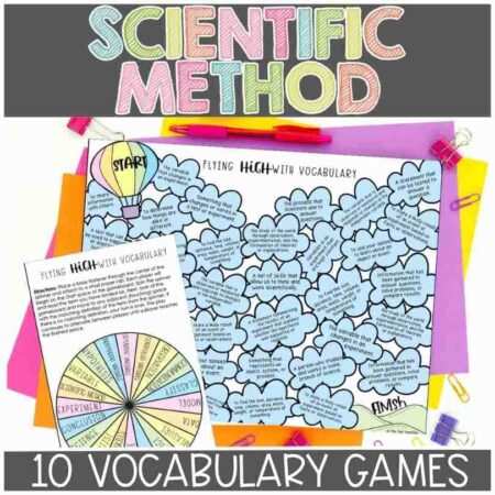 Scientific Method Science Vocabulary Games - The Owl Teacher