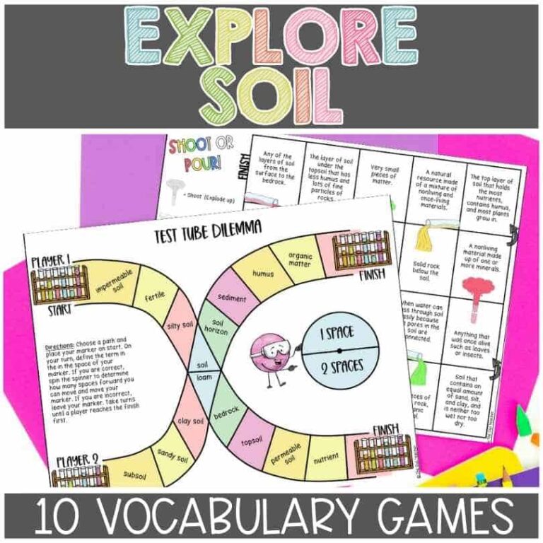 Soil Science Vocabulary Games - The Owl Teacher