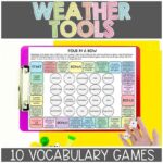 Weather Tools Science Vocabulary Games - The Owl Teacher