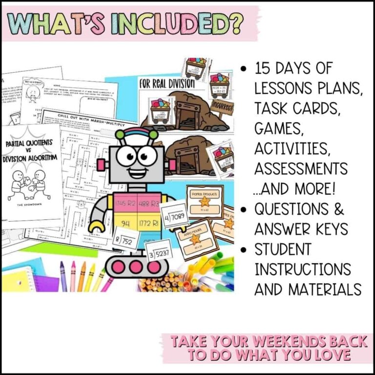 MW5 Unit 3 Multiplying and Dividing Whole Numbers - The Owl Teacher