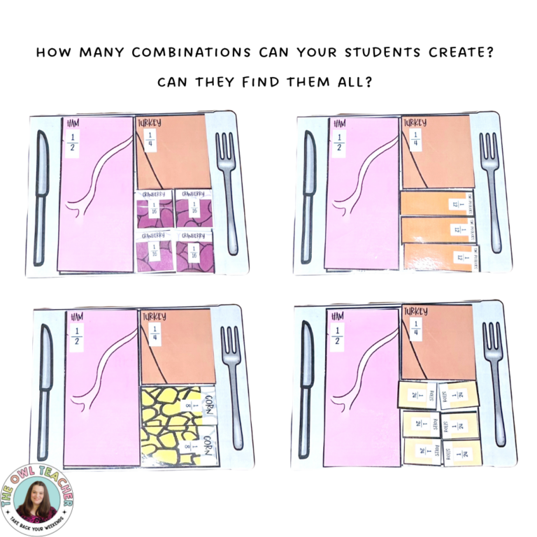 Satisfy Your Students Hunger with Equivalent Fractions Math - The Owl ...