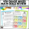 Grade 4 Math Review Mixed Skills -Airport Adventure - Real World Math ...
