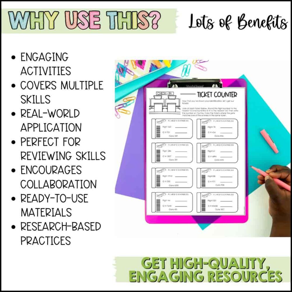 Grade 4 Math Review Mixed Skills -Airport Adventure - Real World Math ...