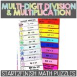 Multi-digit Multiplication & Division | S2F Math Puzzles | Printable ...