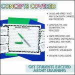 Cause and Effect Fast and Slow Earth Changes And Processes Task Cards ...