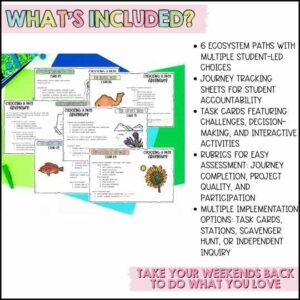 Differentiated Ecosystem Inquiry Choose a Path Adventure Explore Six ...