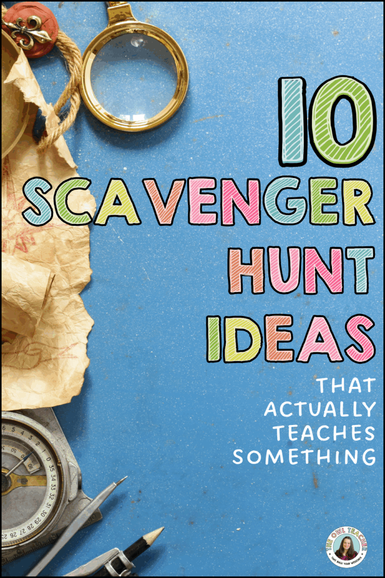 10 Scavenger Hunt Ideas That Actually Teaches Something - The Owl Teacher