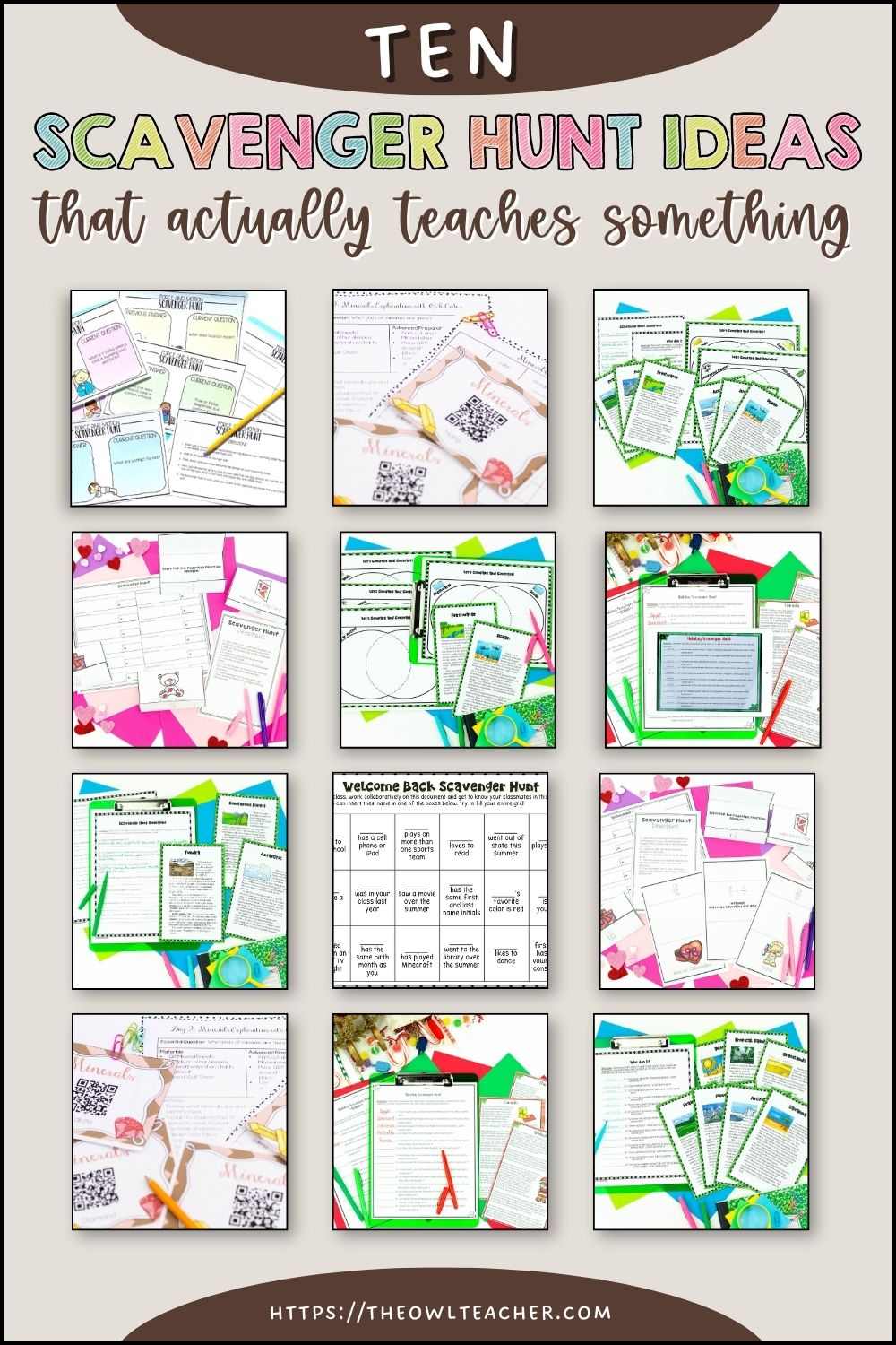 10 Scavenger Hunt Ideas That Actually Teaches Something - The Owl Teacher