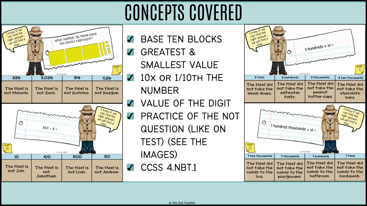 Place Value Multi-digit Numbers with Expanded Form, Comparing ...